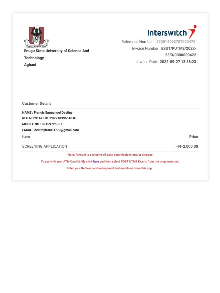 Fees Invoice | PDF