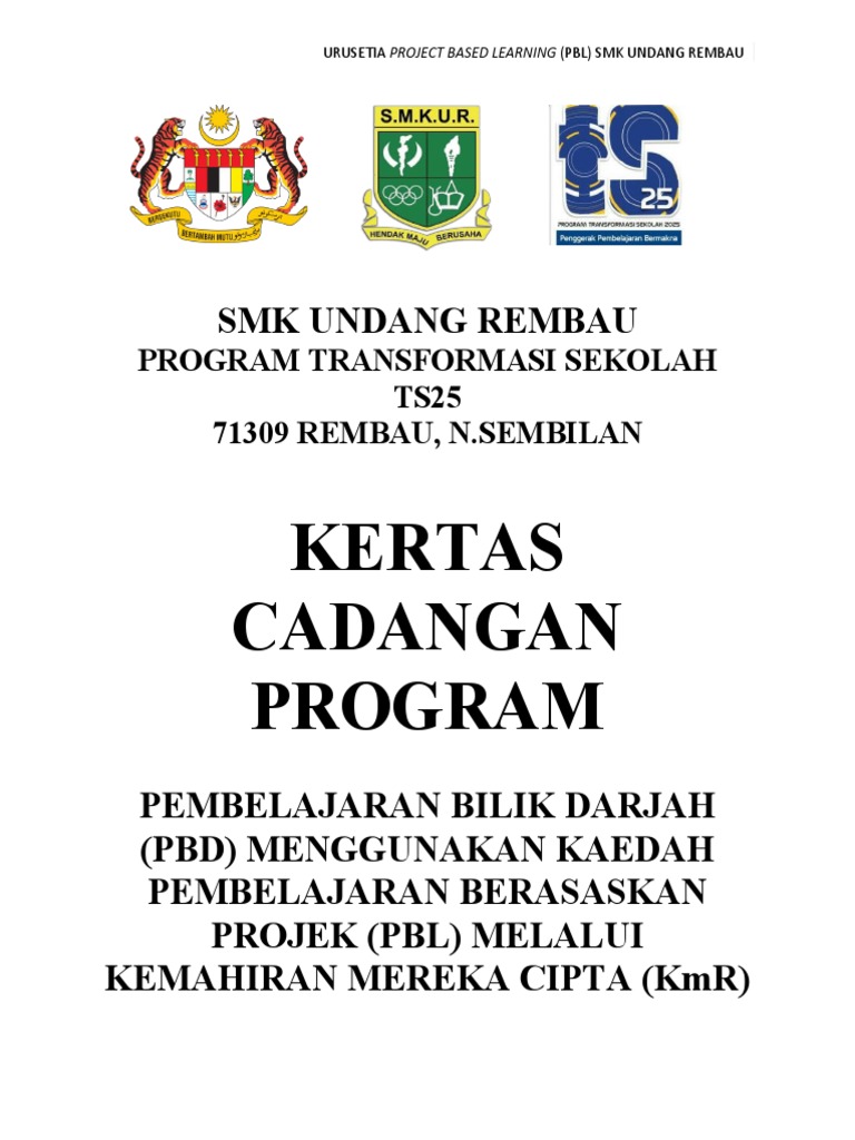 Kertas Kerja PBL KMR | PDF Kertas Kerja PBL KMR | PDF