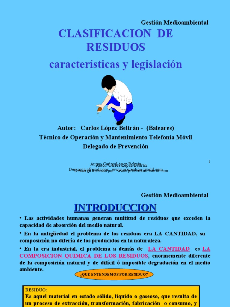Clasificacion de Residuos | PDF | Residuos | Reciclaje