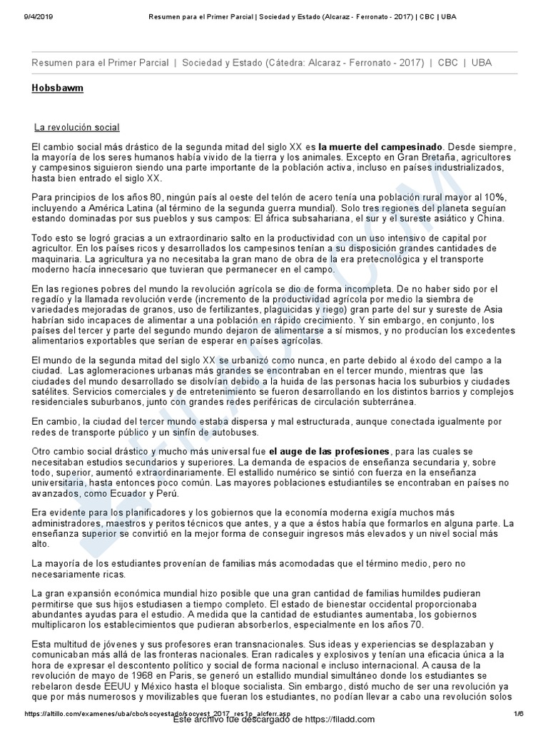 Resumen para El Primer Parcial - Sociedad y Estado Alcaraz - Ferronato ... Resumen para El Primer Parcial - Sociedad y Estado Alcaraz - Ferronato ...