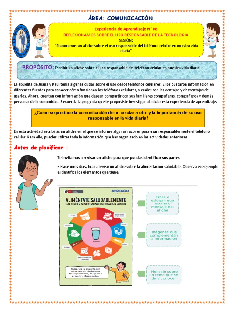 Elaboramos Un Afiche Sobre El Uso Responsable Del Telefono Celular. | PDF | Póster | Teléfonos ...