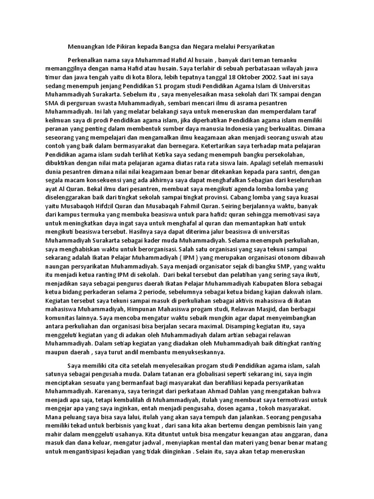 Cita-Cita Hafid: Pengusaha & Cendekiawan Muhammadiyah | PDF | Karier ...