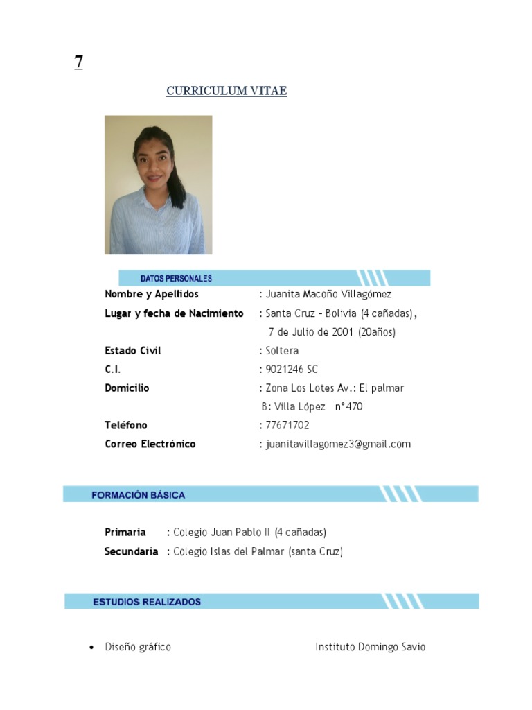 CV de Juanita Macoño Villagómez | PDF