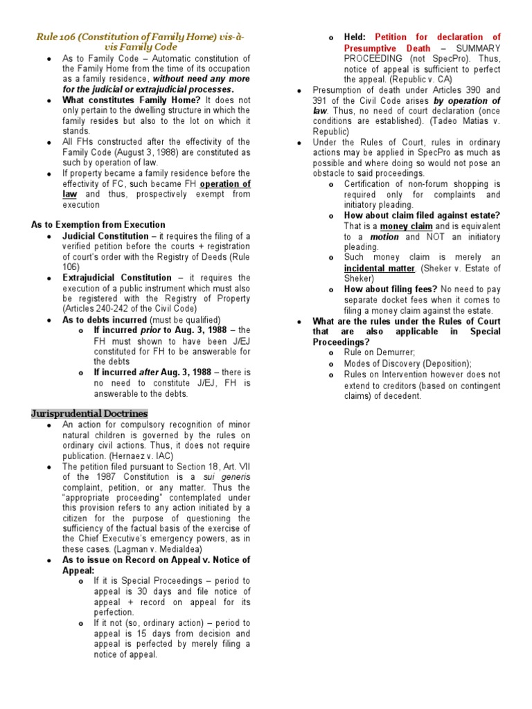 SpecPro Notes | PDF | Will And Testament | Intestacy
