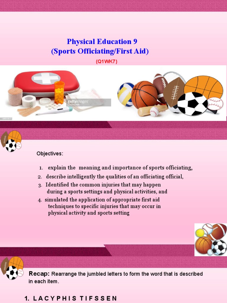 in Pe 9 q1wk7 2022 For Send | PDF | First Aid | Physical Fitness in Pe 9 q1wk7 2022 For Send | PDF | First Aid | Physical Fitness