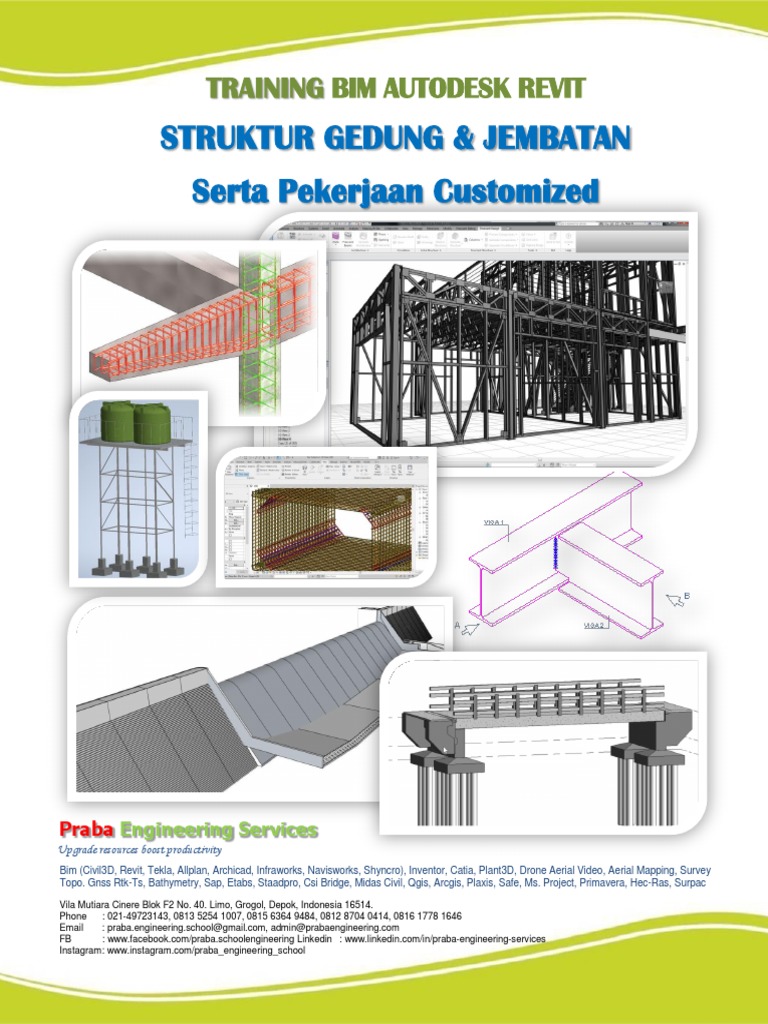 2022 - BIM3D Revit Struktur, BROSUR - Dan Materi Training | PDF