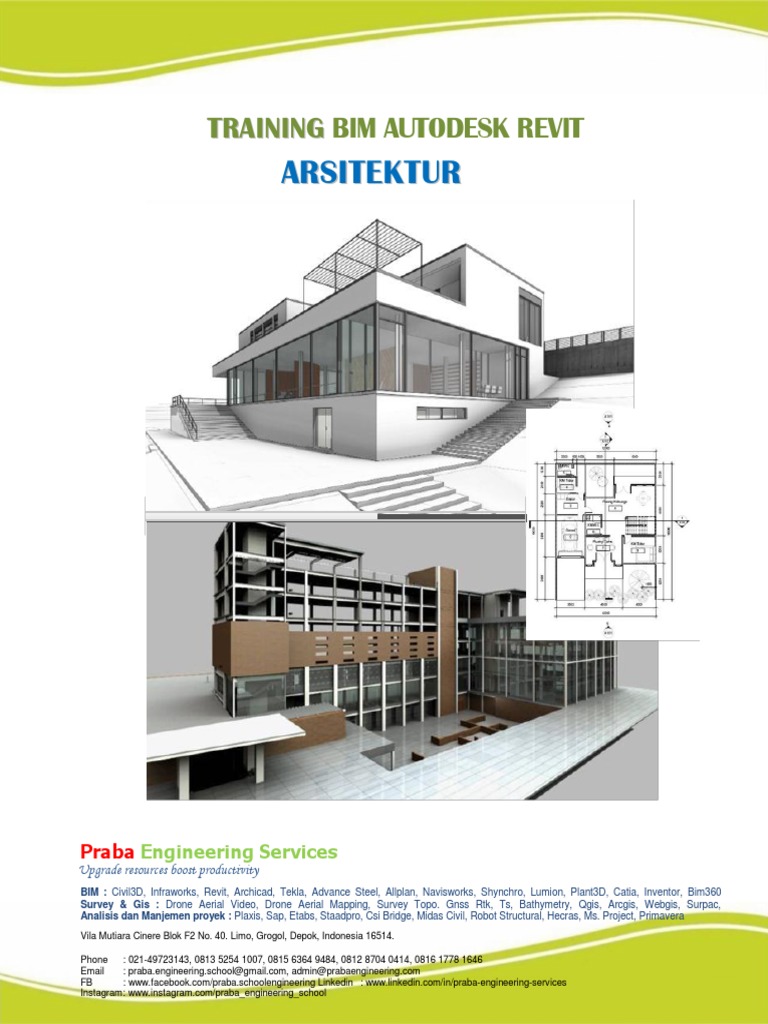 2022 - BIM3D Revit Arsitek, Brosur Jadwal Dan Materi | PDF