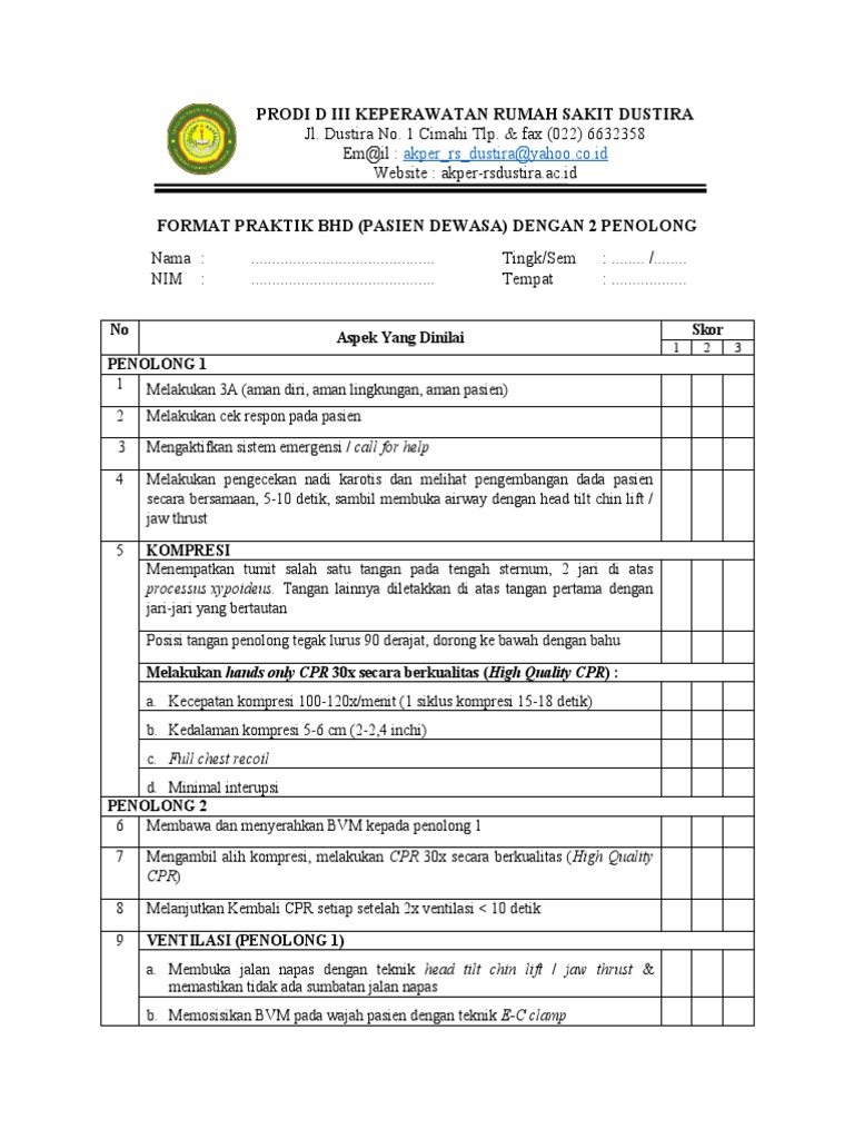 Form Praktik BHD | PDF | Metode & Bahan Ajar | Sains & Matematika