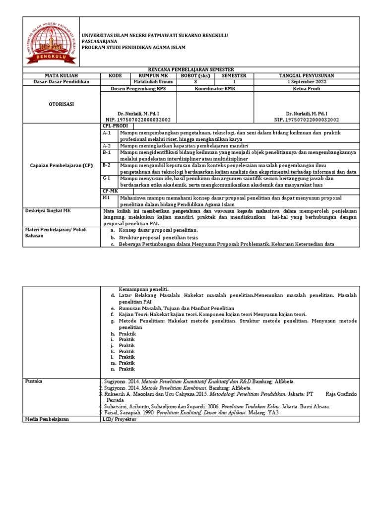 RPS Seminar Proposal | PDF