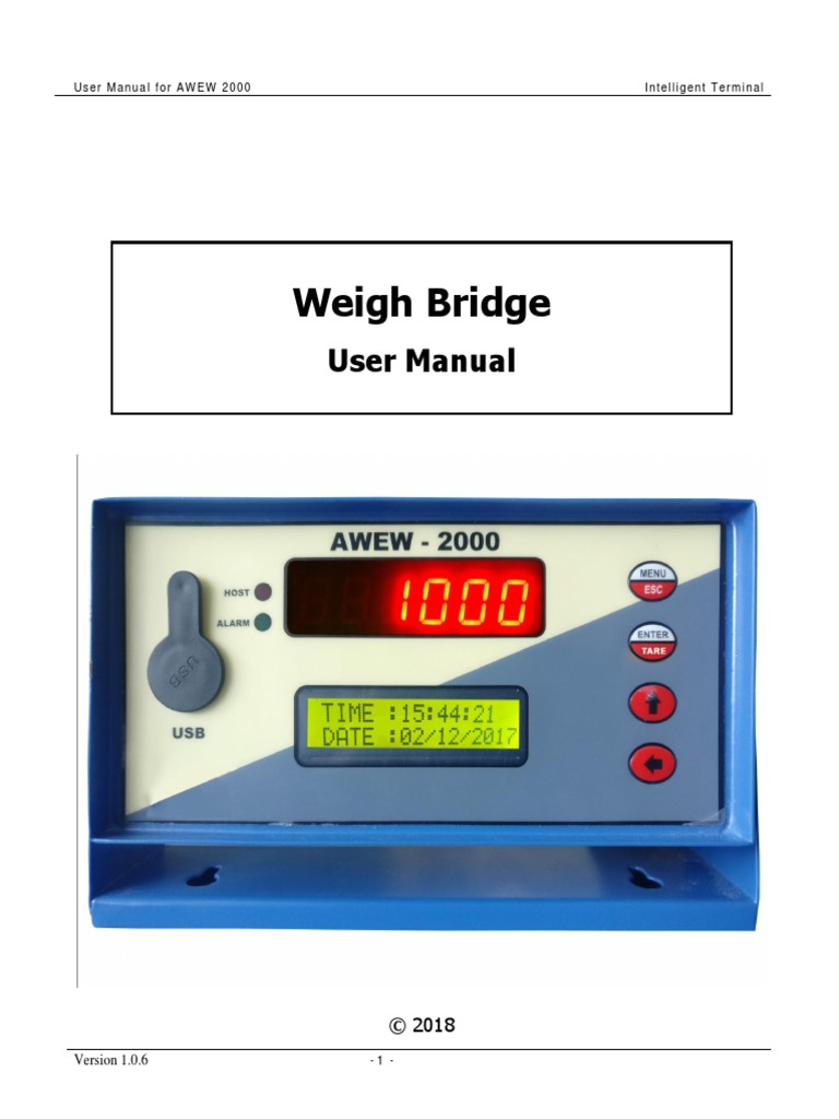 Weighbridge Terminal | PDF | Computer Keyboard | Menu (Computing)
