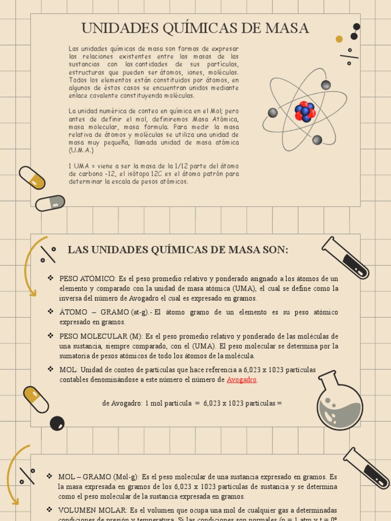 3 Unidades Químicas de Masa | PDF