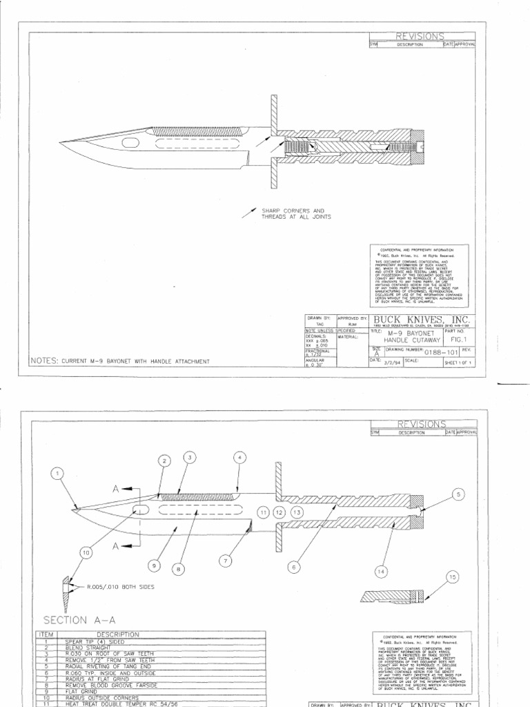 Buck M 9 Prototype Drawings 1994 | PDF
