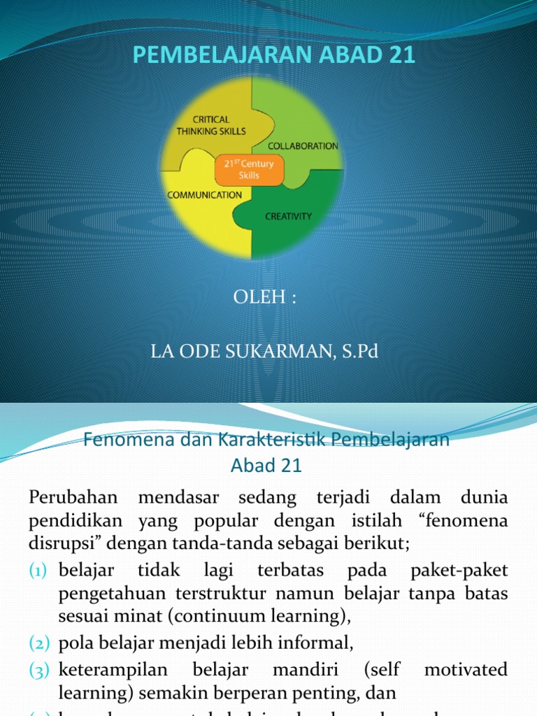 PEMBELAJARAN ABAD 21 | PDF