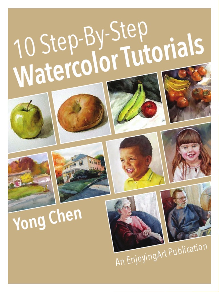 Step-by-Step Watercolor Tutorials | PDF | Paintings | Watercolor Painting