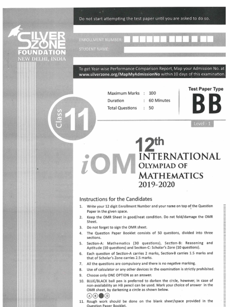 IOM - Class 11 - 2019-20 | PDF