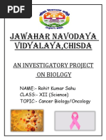 Nathella Vidhyodaya Cancer Study | PDF | Cancer | Neoplasms