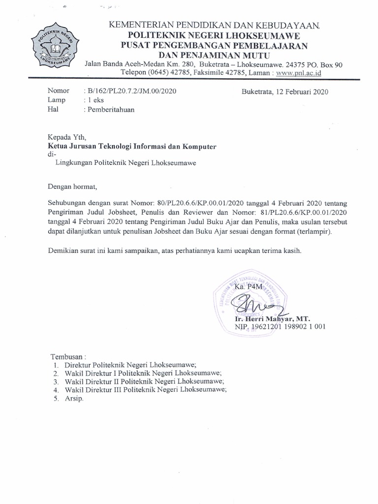 Format Jobsheet | PDF