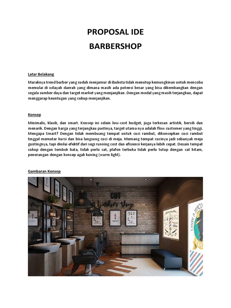 Proposal Ide Barbershop | PDF