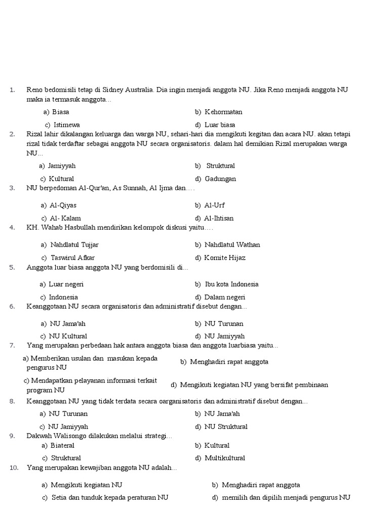PAS Aswaja Kelas 7 SMP | PDF | Agama & Spiritualitas