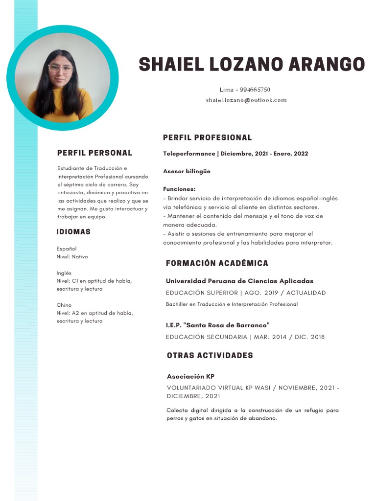 CV Shaiel Lozano | PDF