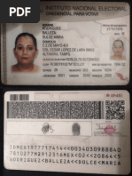 Credencial INE: Datos de Votante México | PDF