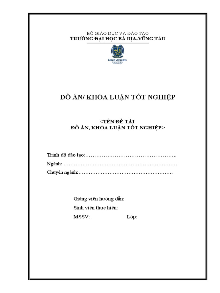 Bia DA KLTN BVU | PDF