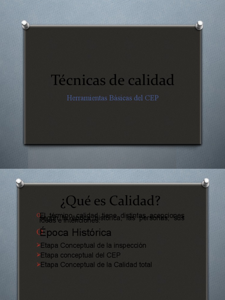 Técnicas de Calidad y 7 Herramientas Básicas Del CEP | PDF | Calidad ...