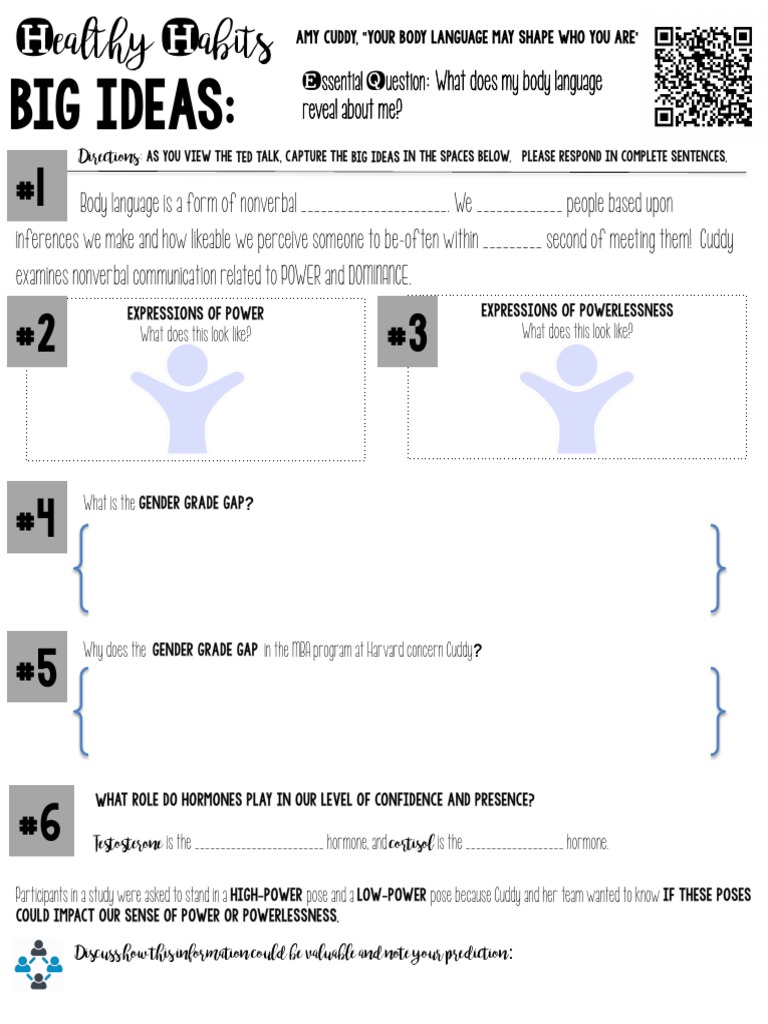 K G K SCH YWJhaWxleUBsdmp1c2Qub3Jn Amy Cuddy TED Talk | PDF | Body ...