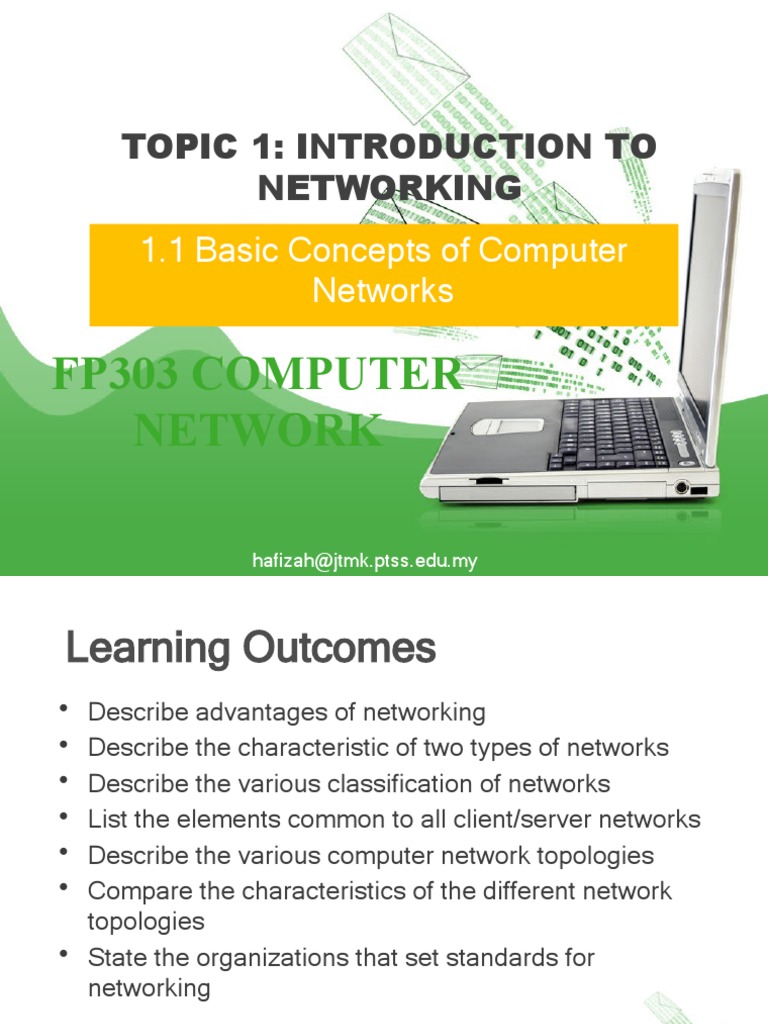 Topic 1.1 Basic Concepts of Computer Network | PDF | Network Topology | Peer To Peer