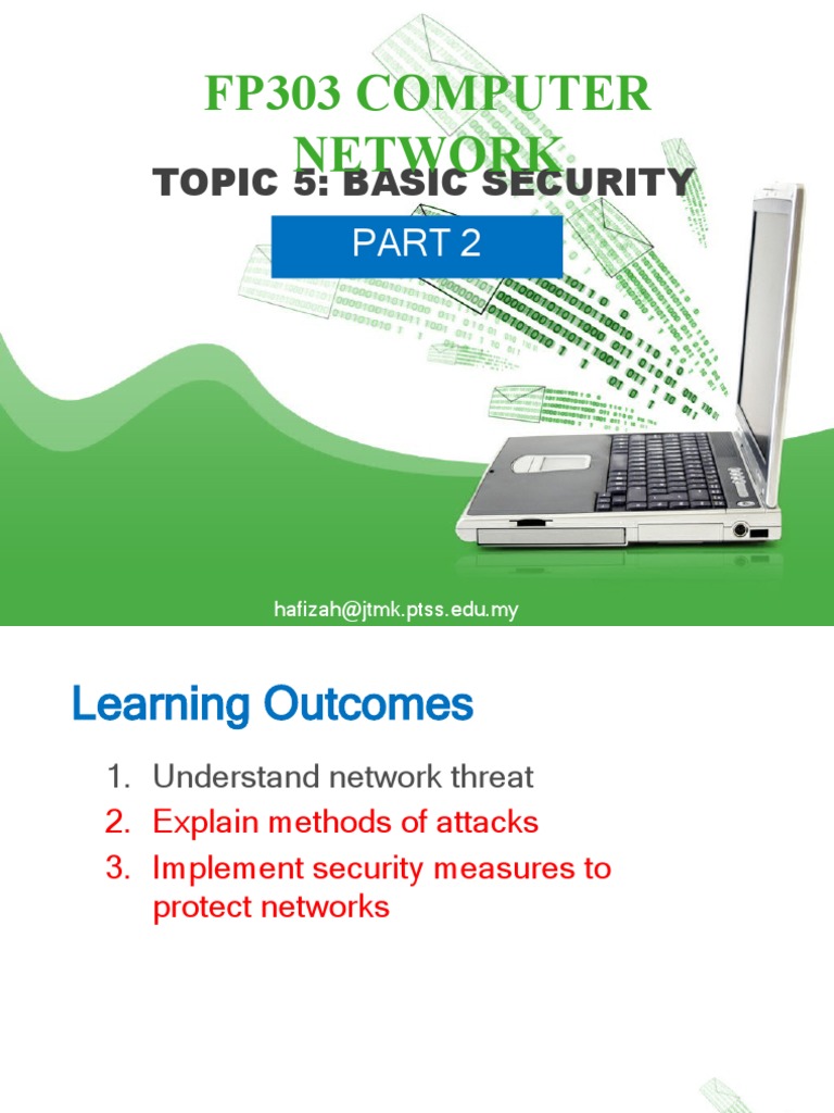 Topic 5.0 Basic Security - Part 2 | PDF | Denial Of Service Attack ... Topic 5.0 Basic Security - Part 2 | PDF | Denial Of Service Attack ...