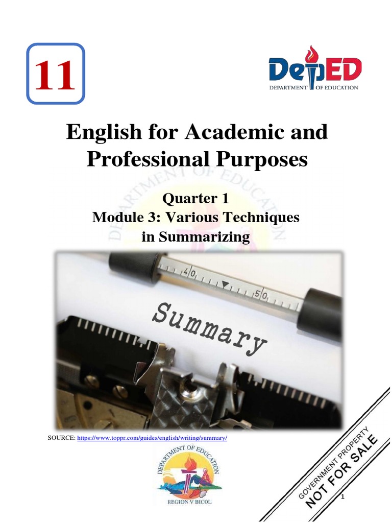 EAPP Module 3 Q1 | Download Free PDF | English Language | English As A ...