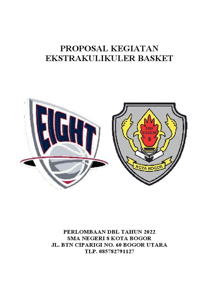 Proposal Kegiatan DBL 2022 SMAN 8 Bogor | PDF