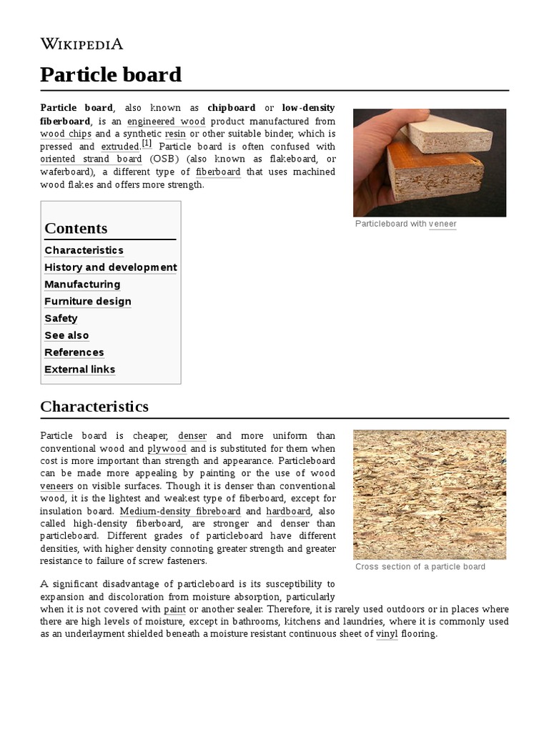Particle Board | PDF | Crafts | Natural Materials