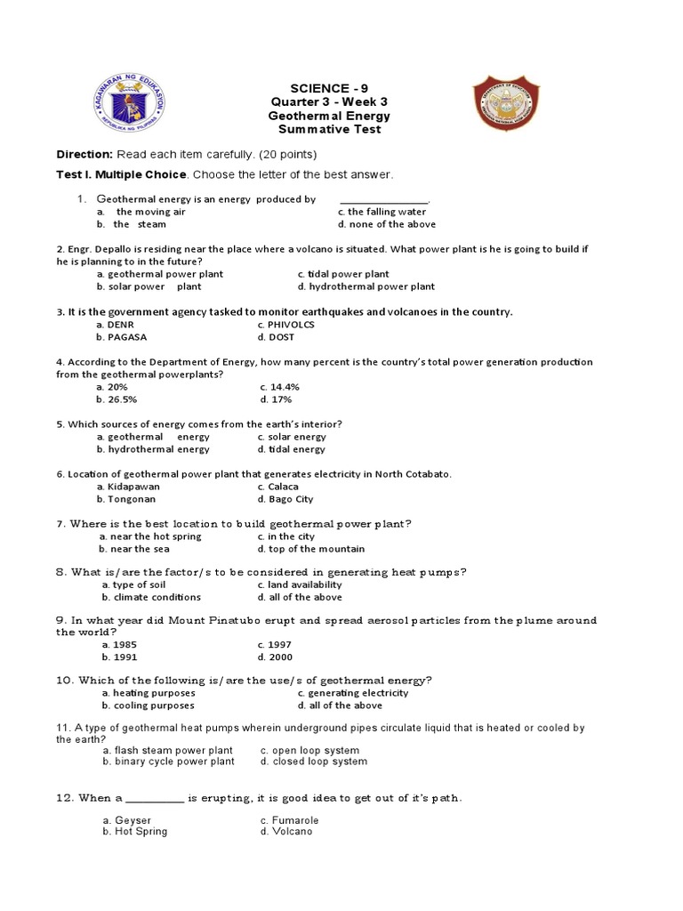 Q3 WEEK 3 Summative Test With TOS | PDF | Applied And Interdisciplinary ...