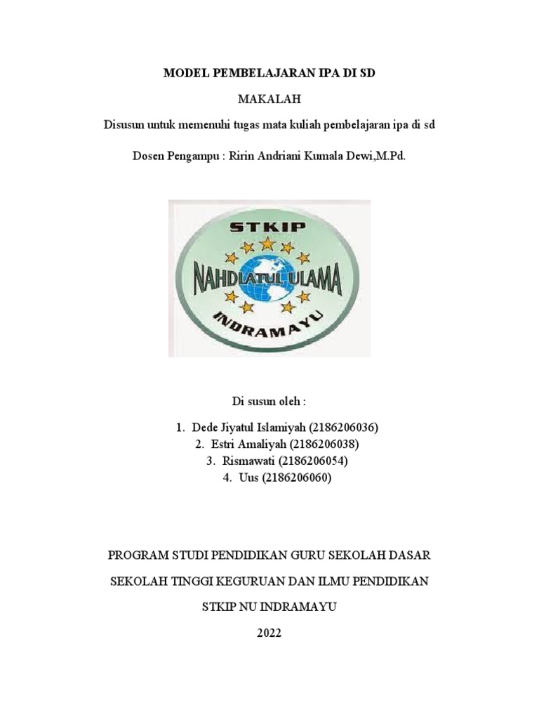 Model Pembelajaran Ipa SD Kel.2-1-2 | PDF