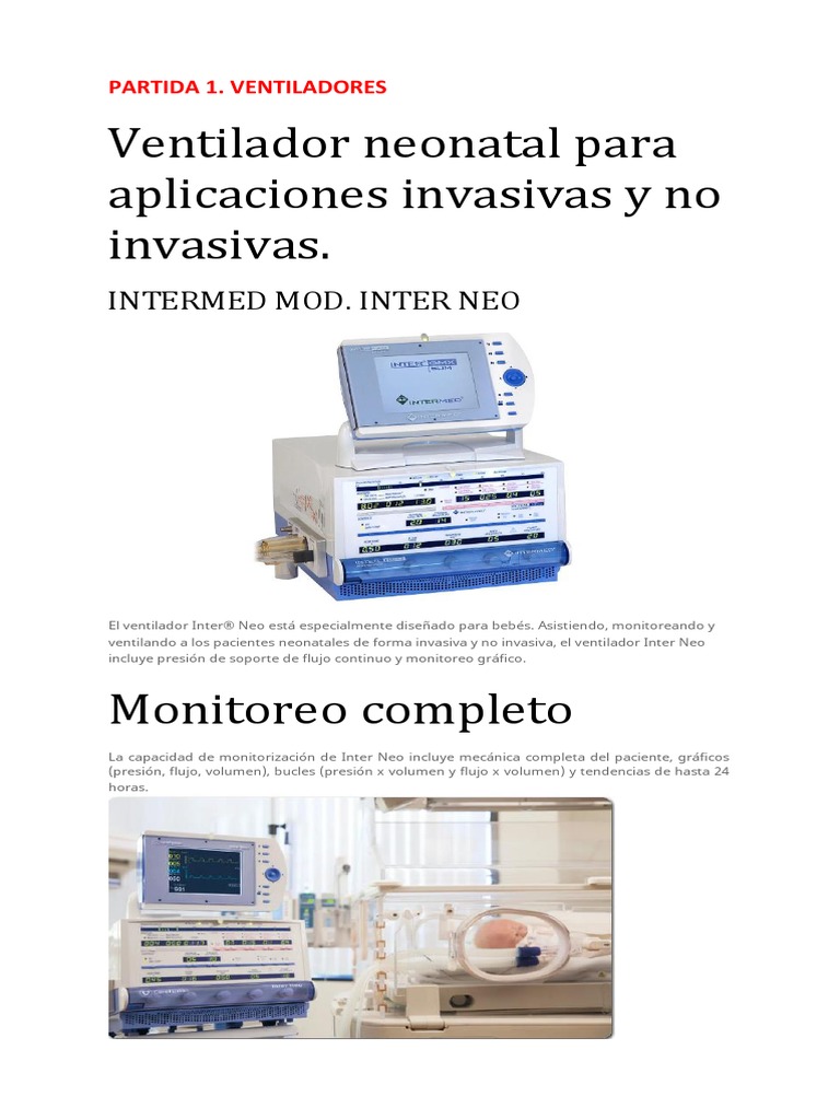 Ventilador Intermed | PDF
