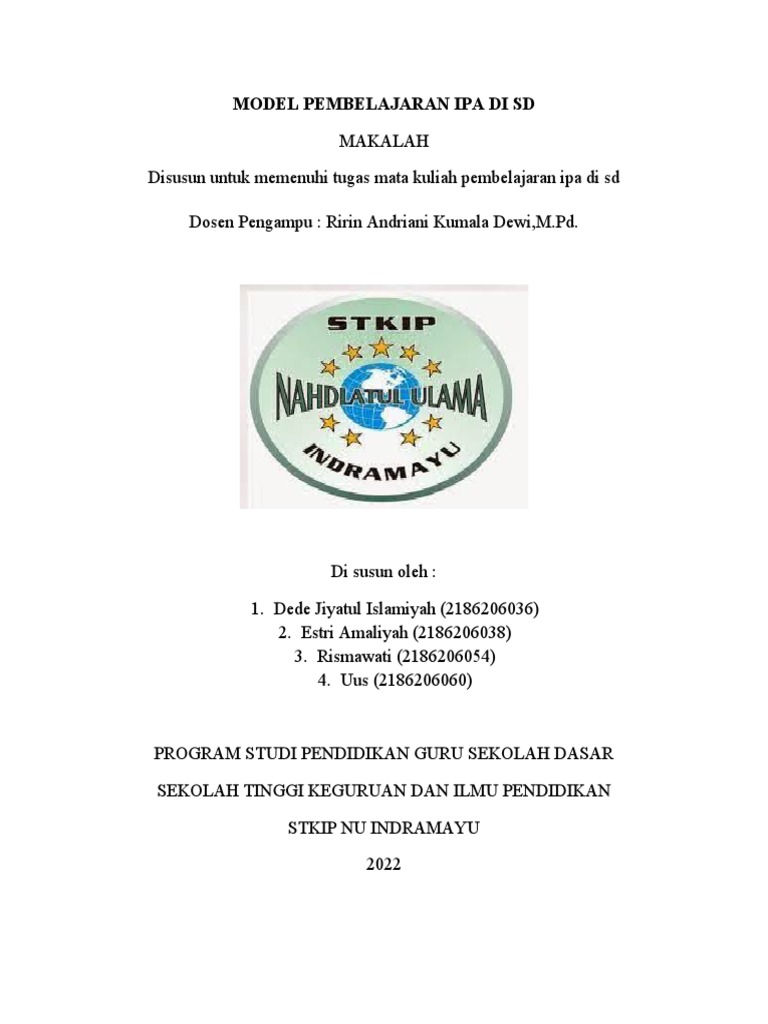 TEORI BELAJAR PEMBELAJARAN IPA SD Kel.2-1-2 | PDF