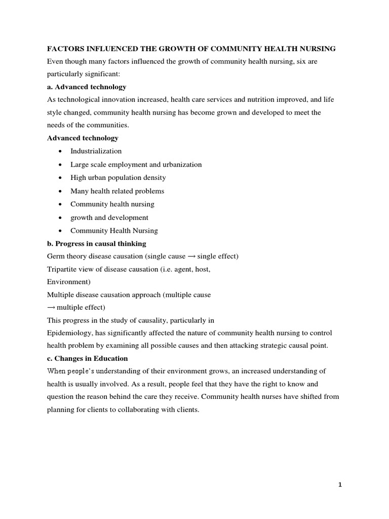 01 - Community Health Nursing | PDF | Goal | Nursing