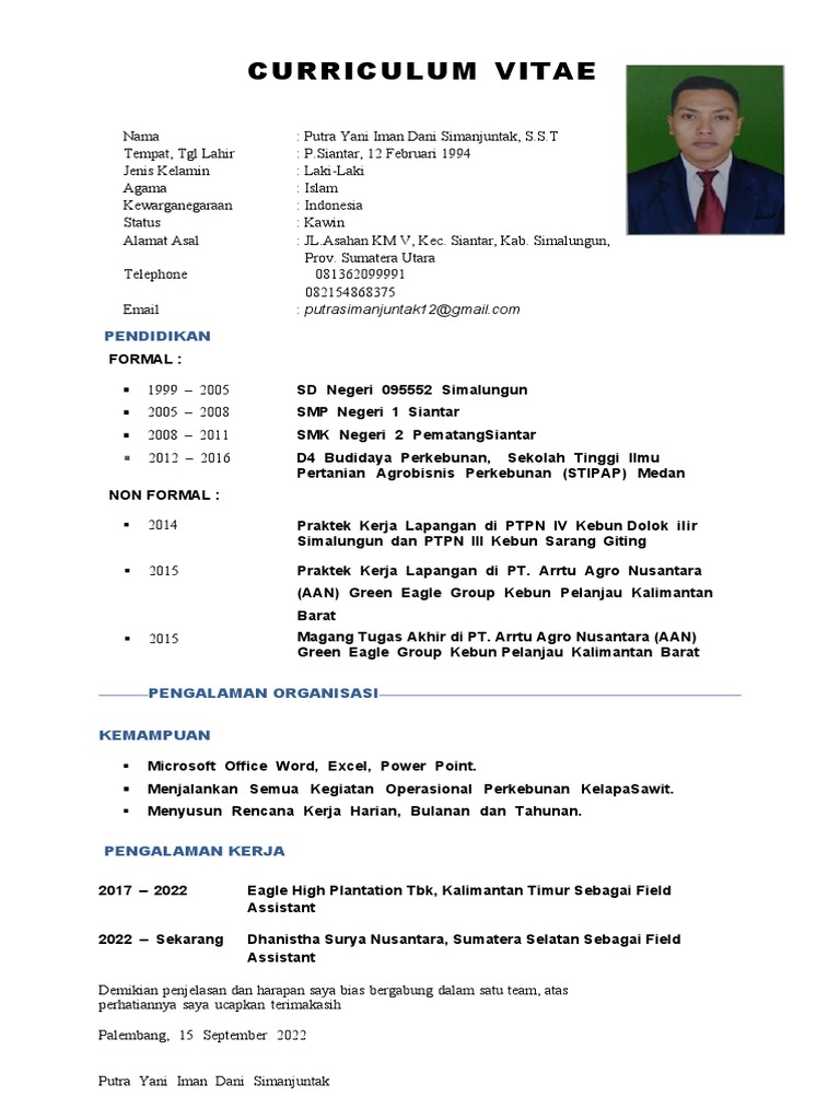 CV Putra Simanjuntak-2 | PDF