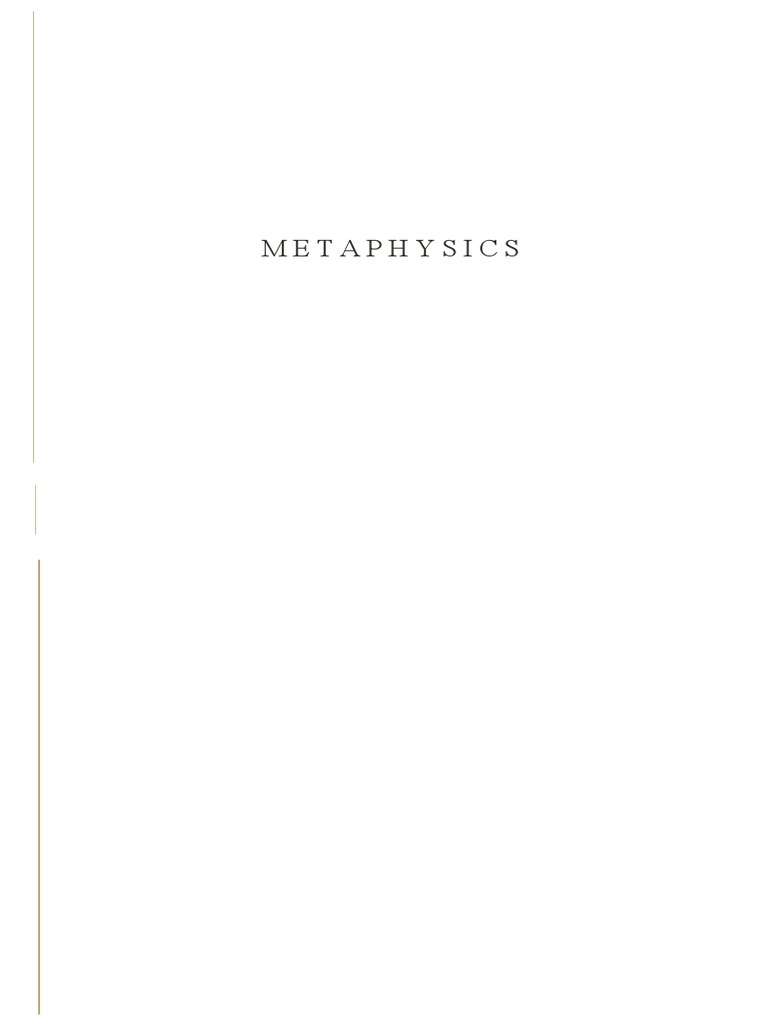Metaphysics Textbook ALVIRA | PDF | Metaphysics | Science