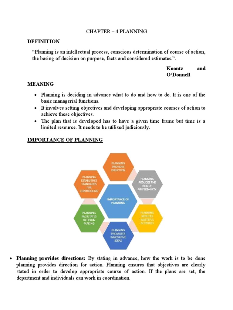 Chapter 4 Planning Pdf Planning Forecasting
