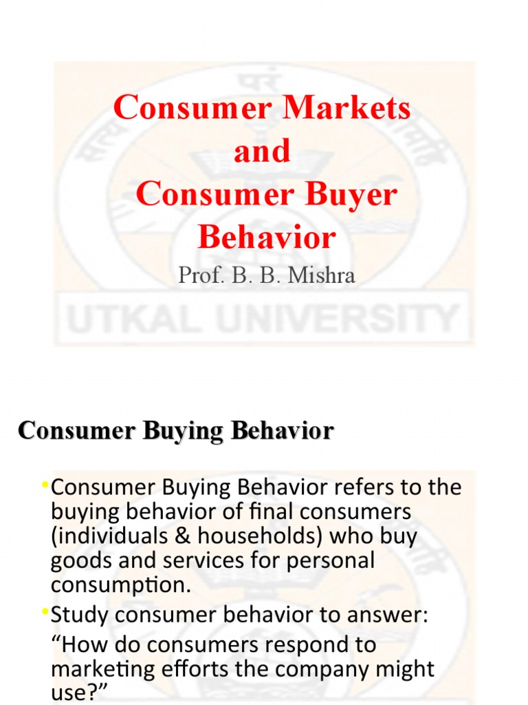 Understanding Consumer Buying Behavior | PDF | Consumer Behaviour ...