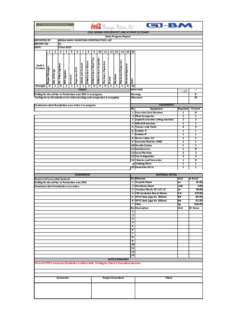 Progress Report Project | PDF | Engineering | Civil Engineering