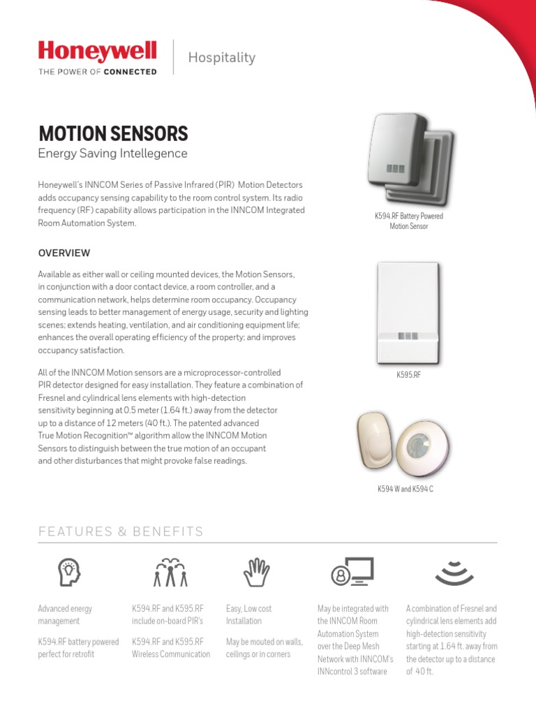 Motion Sensors Data Sheet | PDF | Information And Communications Technology | Telecommunications ...