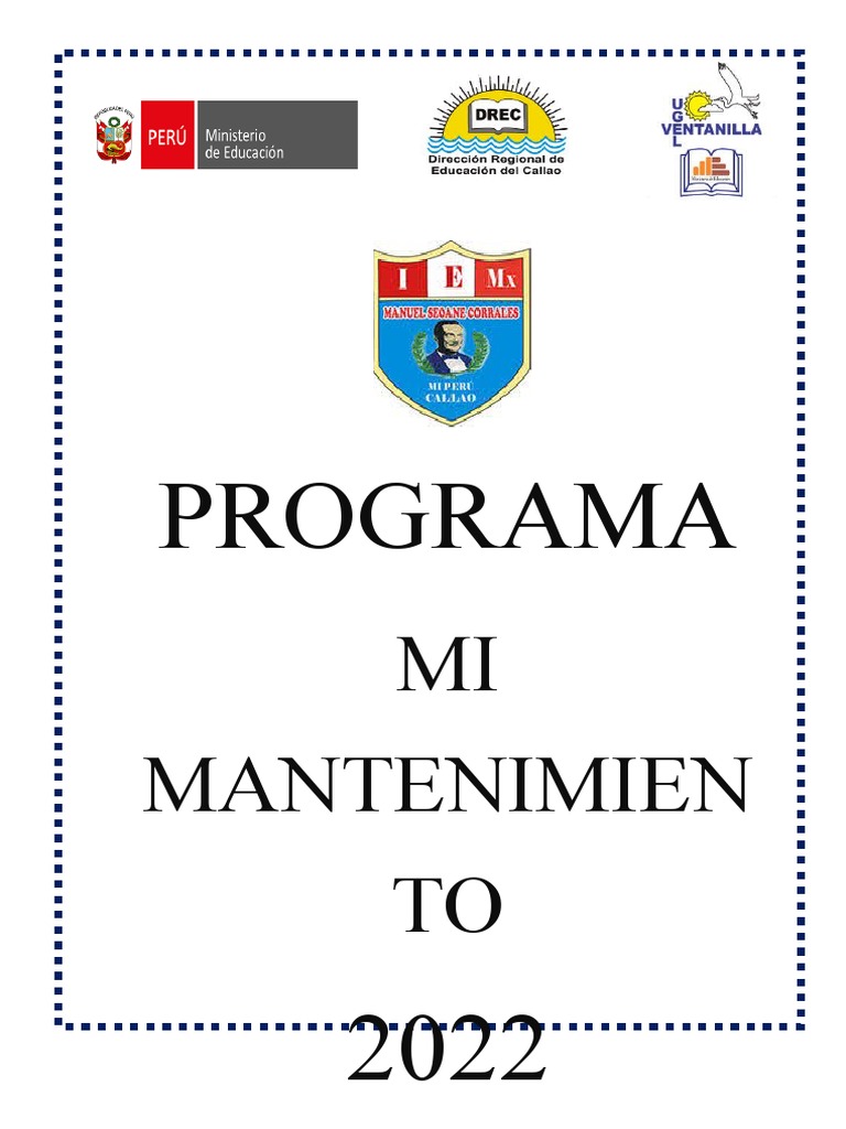 Expediente Mi Mantenimiento 2022 | PDF | Perú | Comunicación escrita