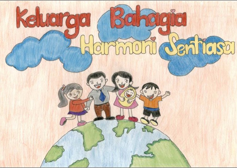 Poster Keluarga Bahagia Harmoni Sentiasa | PDF