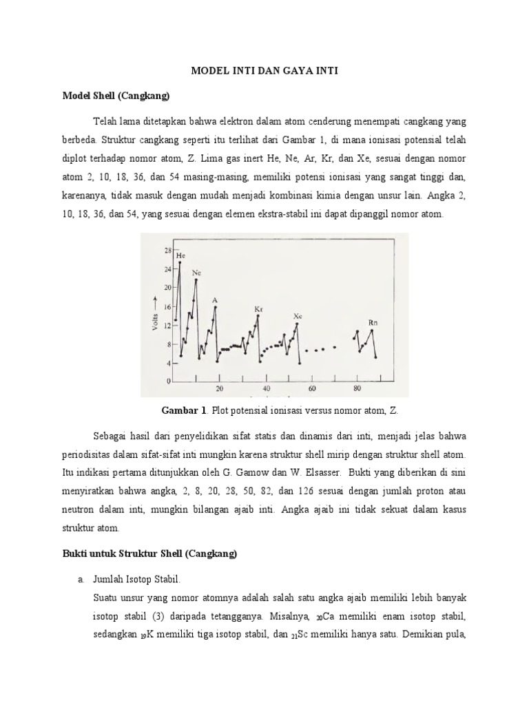 Resume Model Inti Dan Gaya Inti | PDF