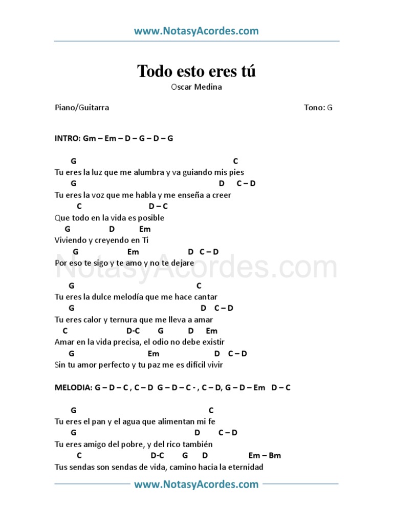 Todo Esto Eres Tú Oscar Medina | PDF