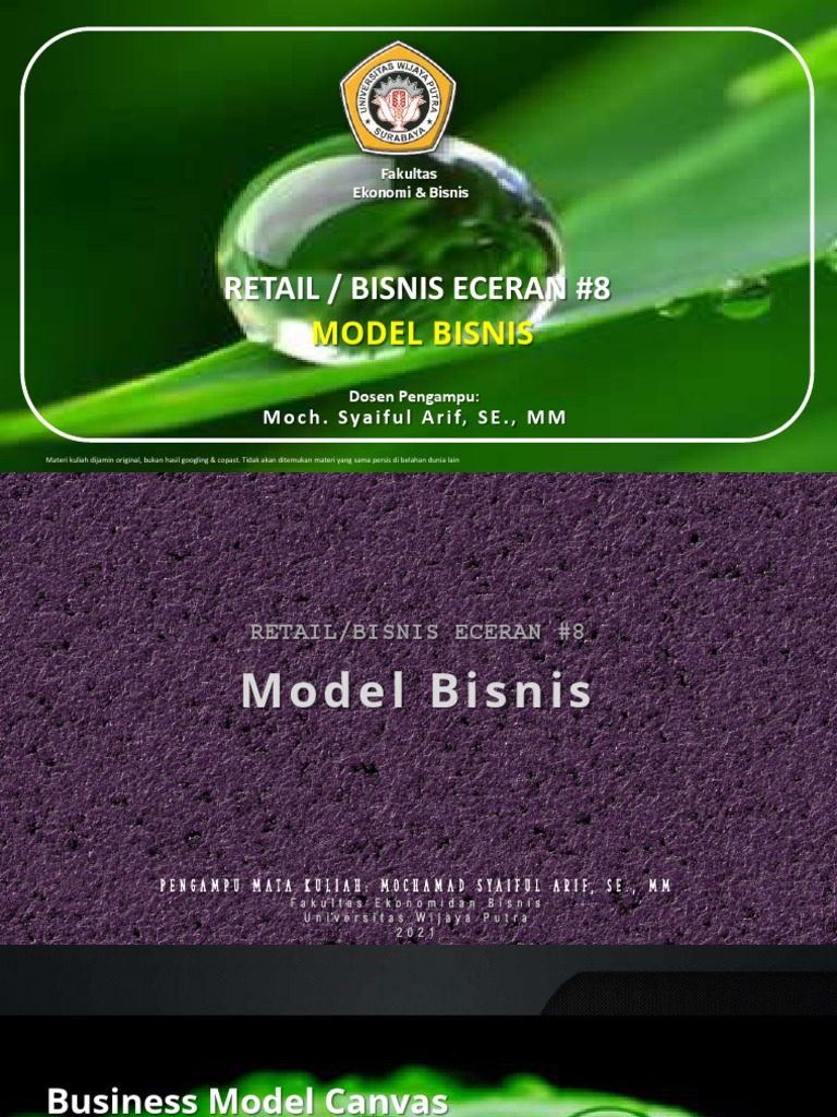 Model Bisnis dalam Retail dan BMC | PDF
