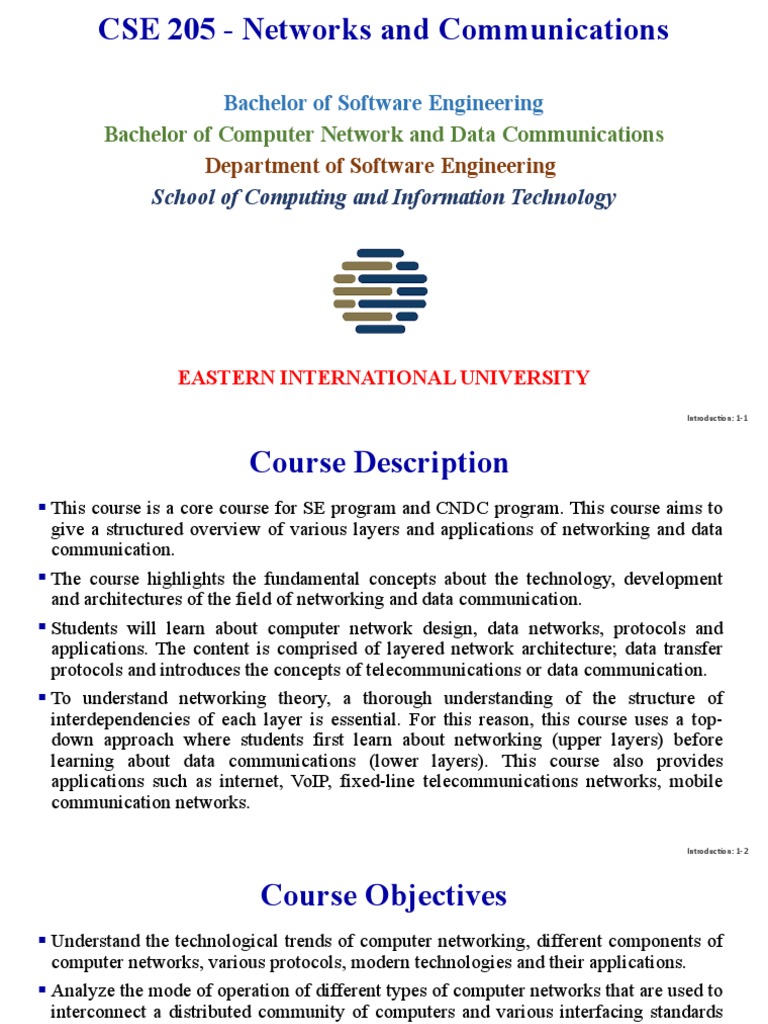 Lecture 1 | PDF | Computer Network | Internet